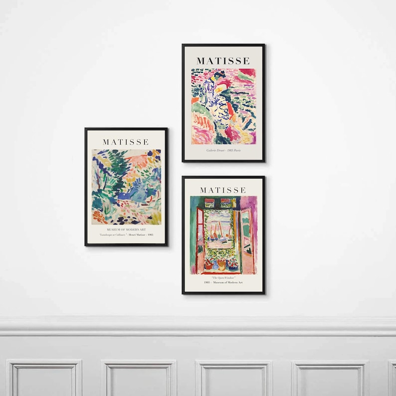 Set of 3 Prints, Set of Three Wall Art, Matisse Set of 3 Art Print ...
