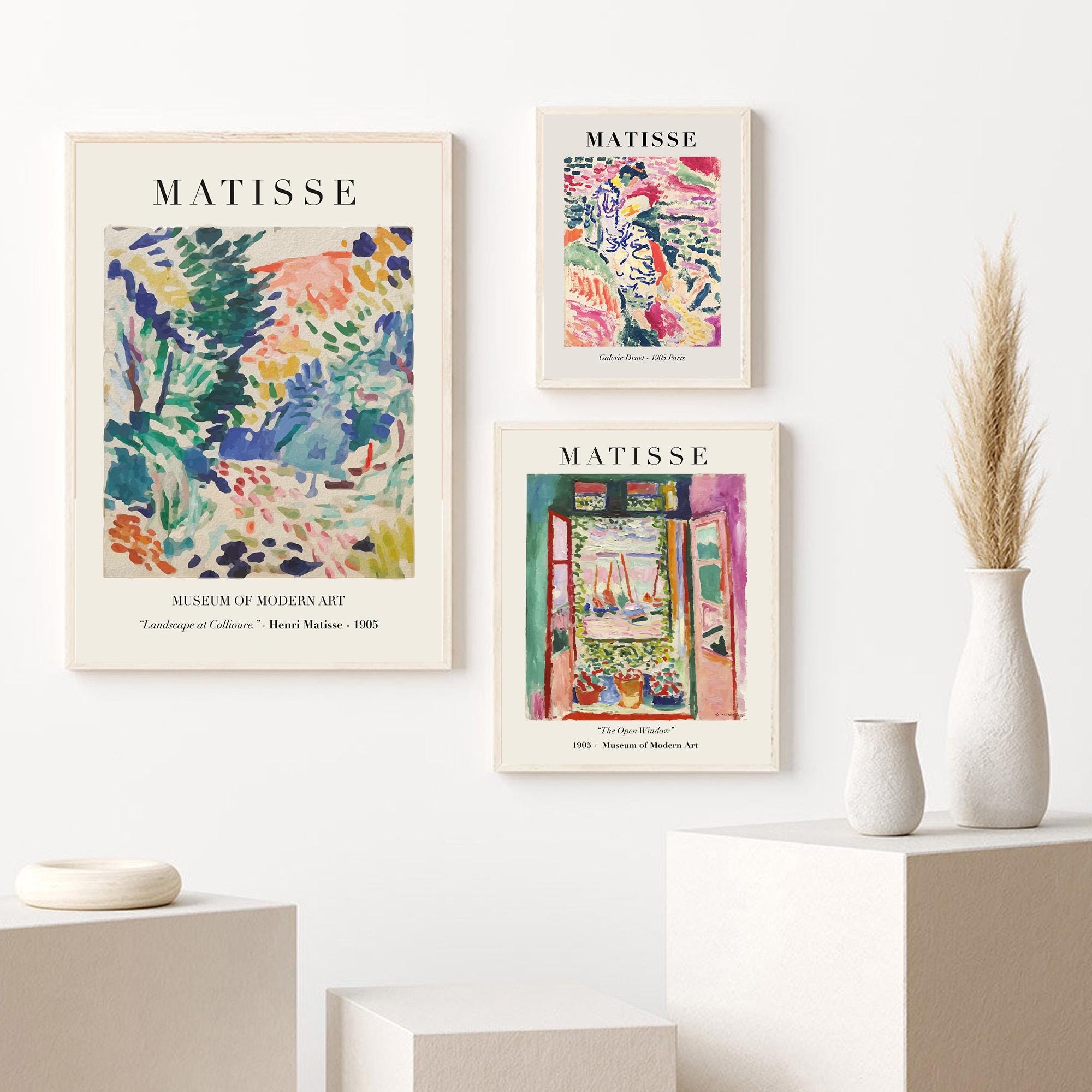 Set of 3 Prints, Set of Three Wall Art, Matisse Set of 3 Art Print ...