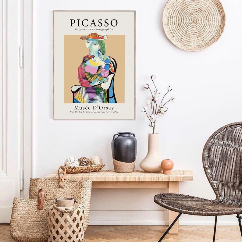 Picasso Marie Therese Art Print: Abstract Woman Portrait (digital ...
