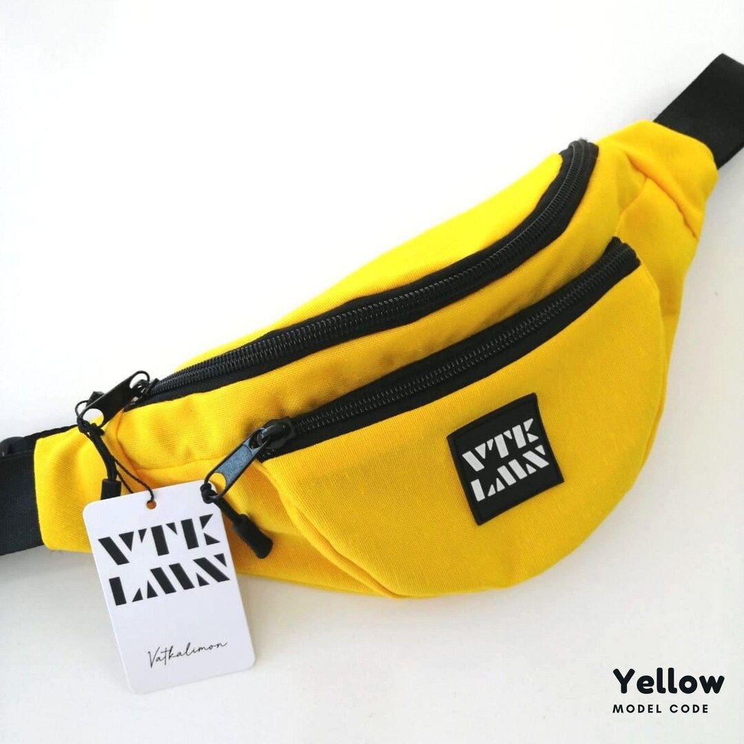 Unisex Yellow Waist Bag, Stylish and Practical Fanny Pack for Travel ...