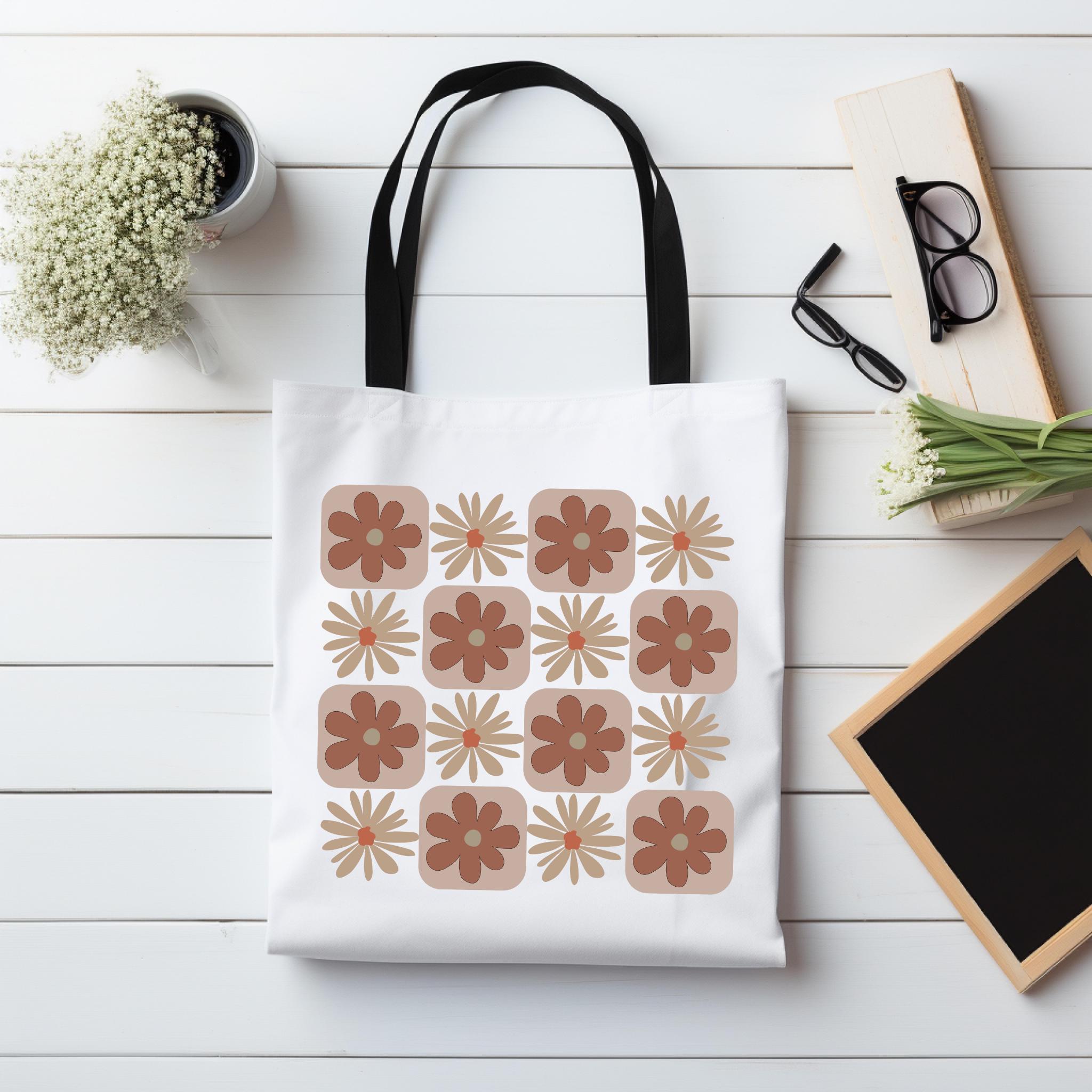 Seamless Boho Flowers Pattern – Boho Brown Flower, PNG File, Digital ...