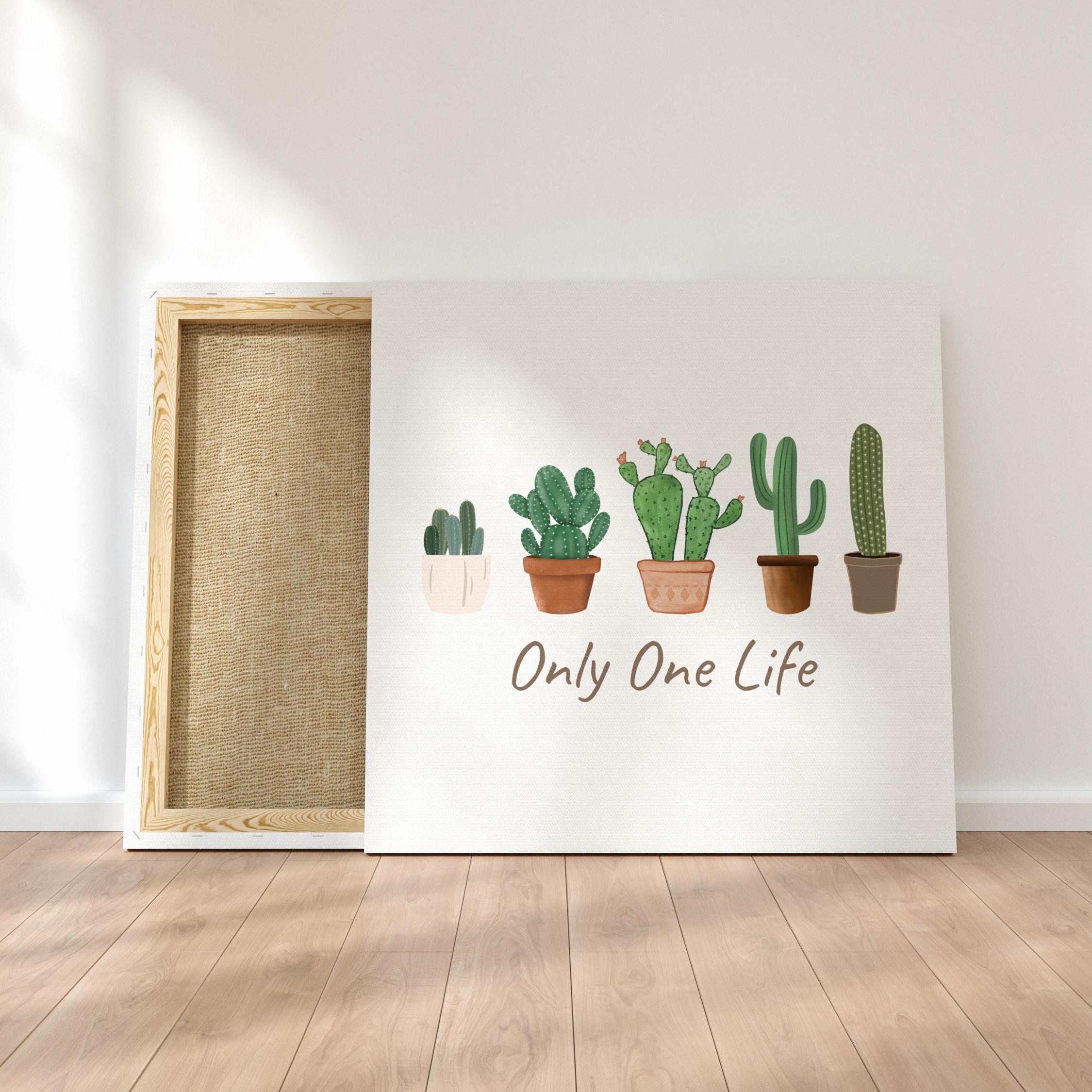 Hand-drawn Cactus Collection With Inspirational Quote - Digital ...
