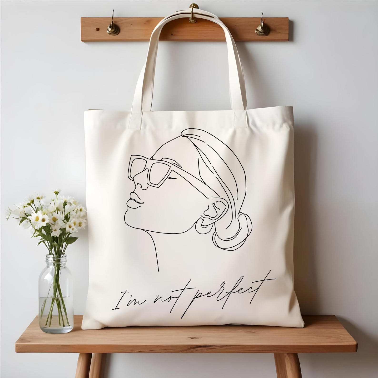 Minimalist Design, I'm Not Perfect, PNG Digital File for Download ...