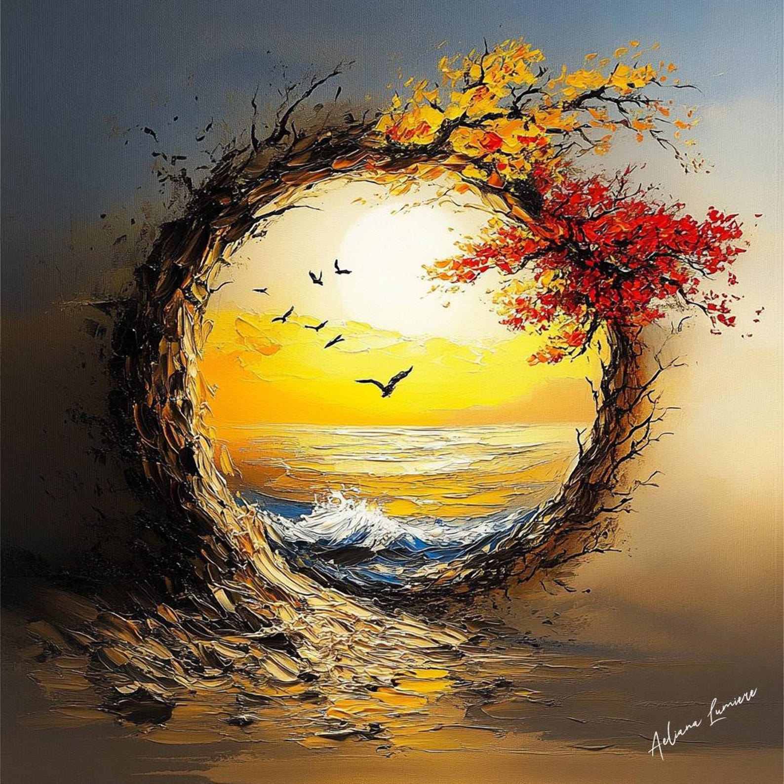Echoes of the Horizon - Aeliana Lumiere - Printable Art for Home Decor ...