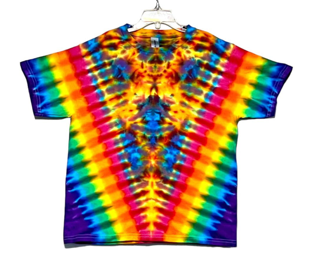 TIE DYE Kid's Shirt | Rainbow Pinwheel V Blotter | Youth Sizes 2-4T XS ...
