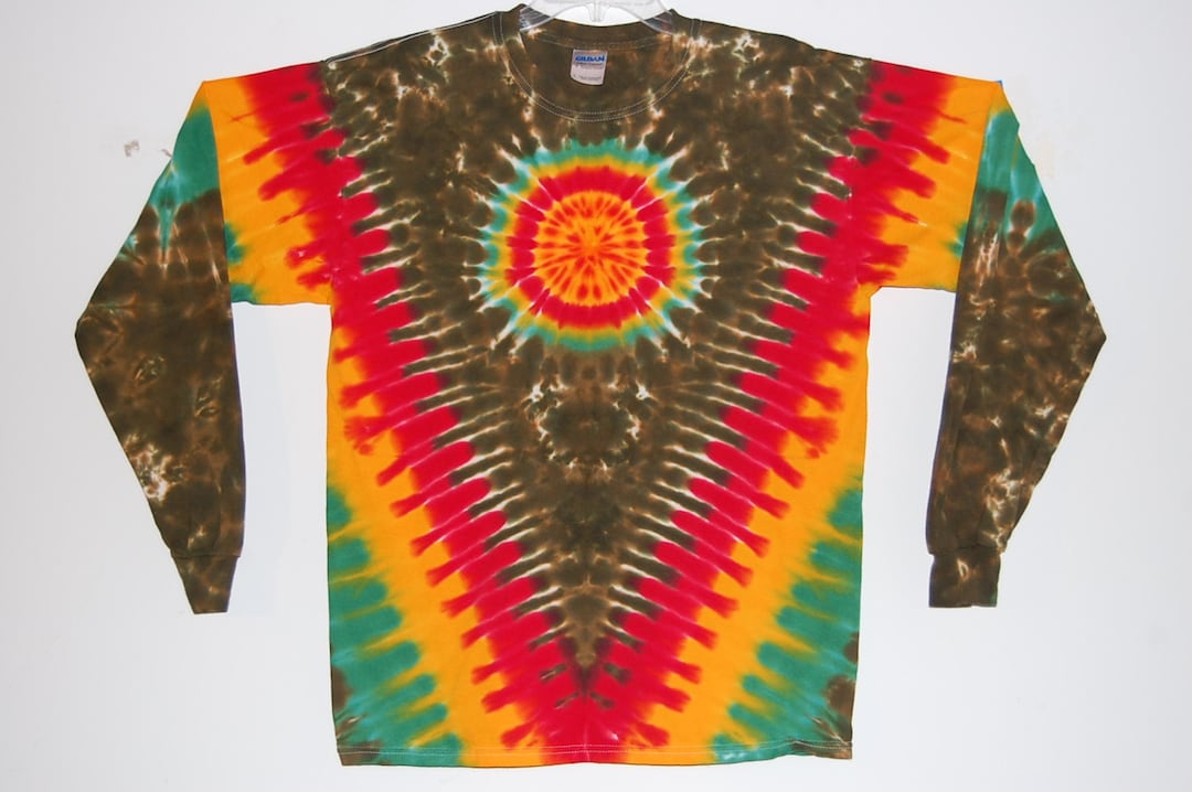 Tie Dye Shirt Psychedelische Rasta Sun Blotter V Scrunch art - Etsy ...