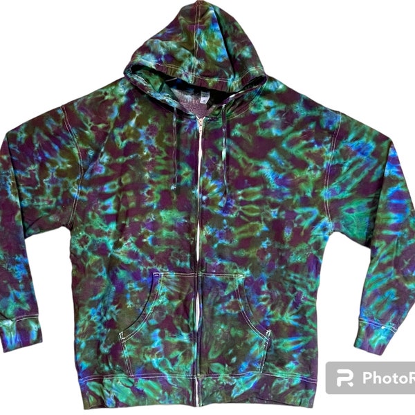 Tie Dye Zip Hoodie Etsy
