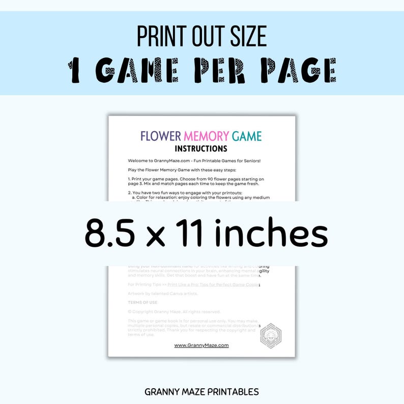 Memory Game for Seniors - 90 Flower Images to Boost Recall Skills ...