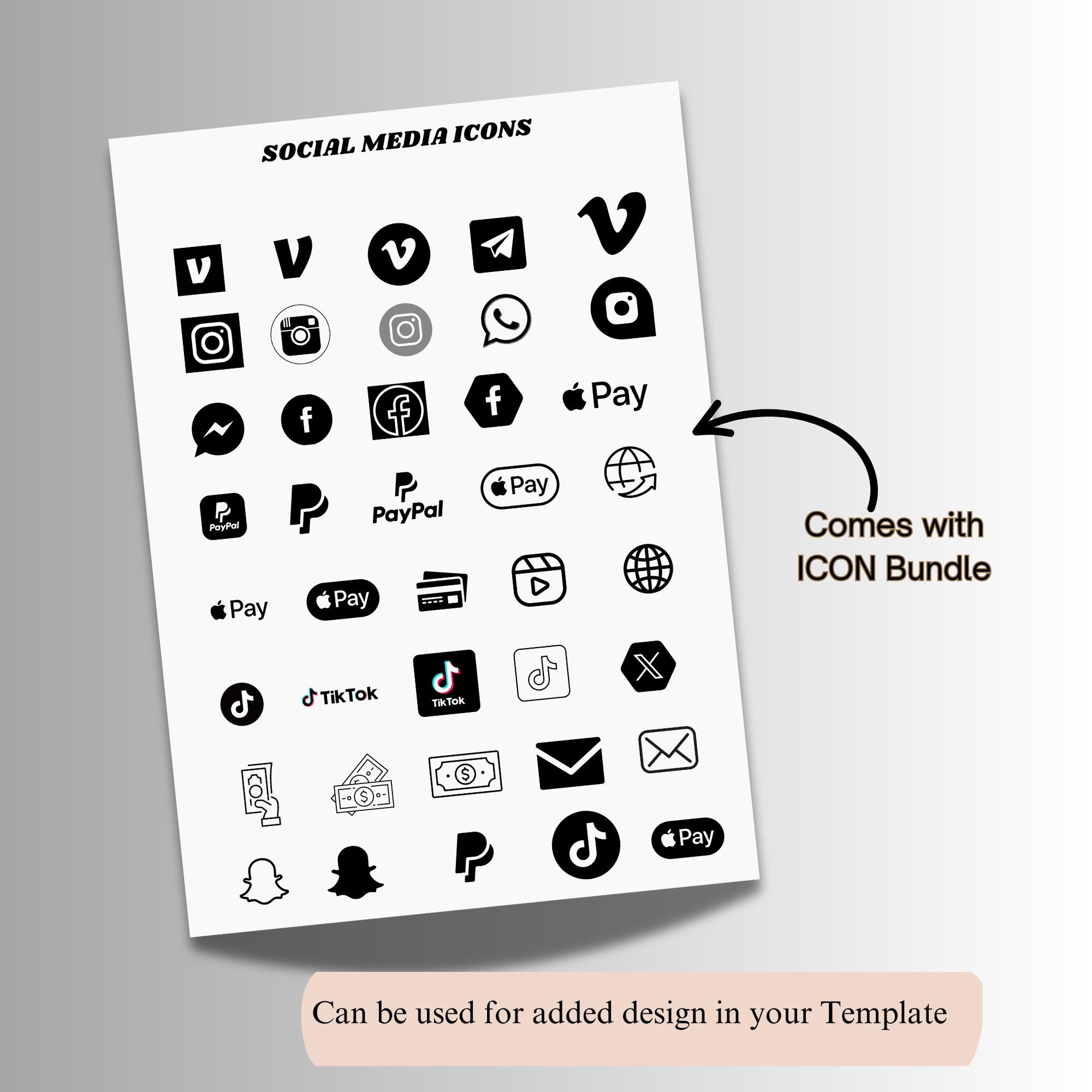 Minimalist Aesthetic Price List With Scan to Pay Template | Canva ...