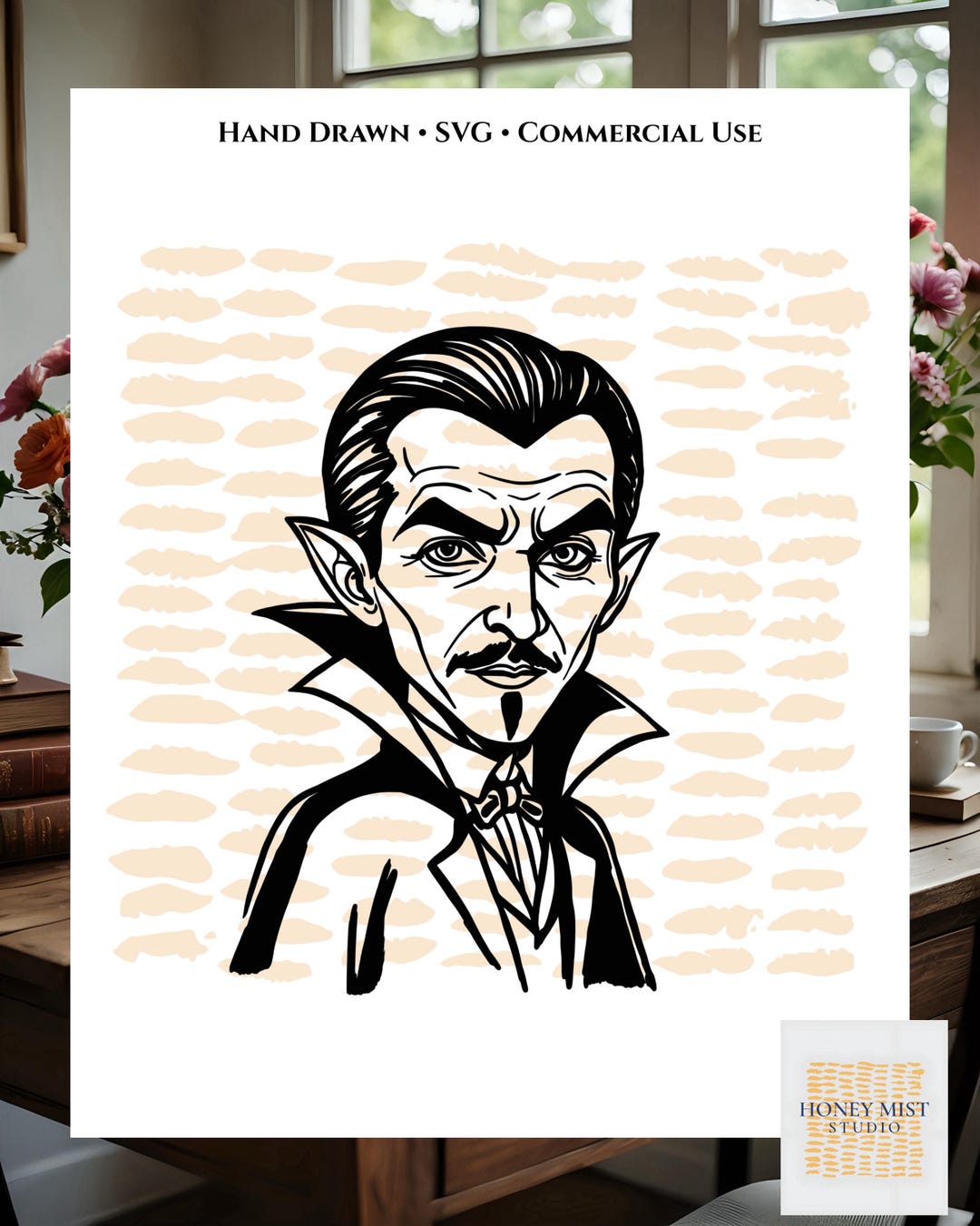 Bobblehead Dracula, Funny Dracula, Cartoon Style, SVG, Hand Drawn - Etsy