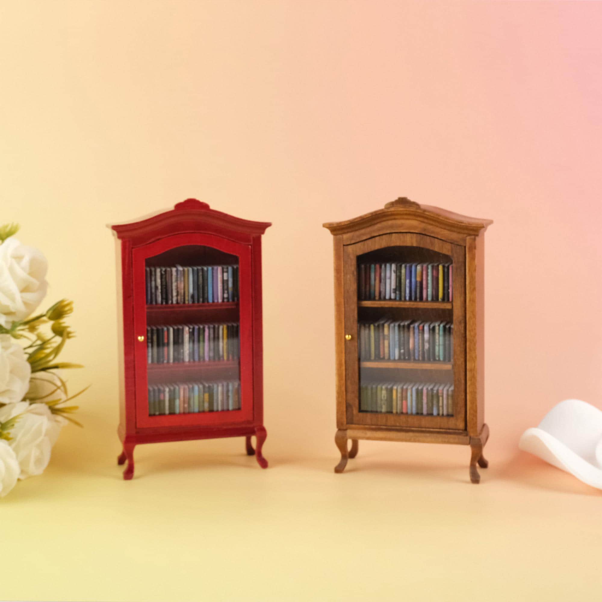 Personalized Anxiety Bookcase, Mini Bookcase, Miniature Bookcase ...