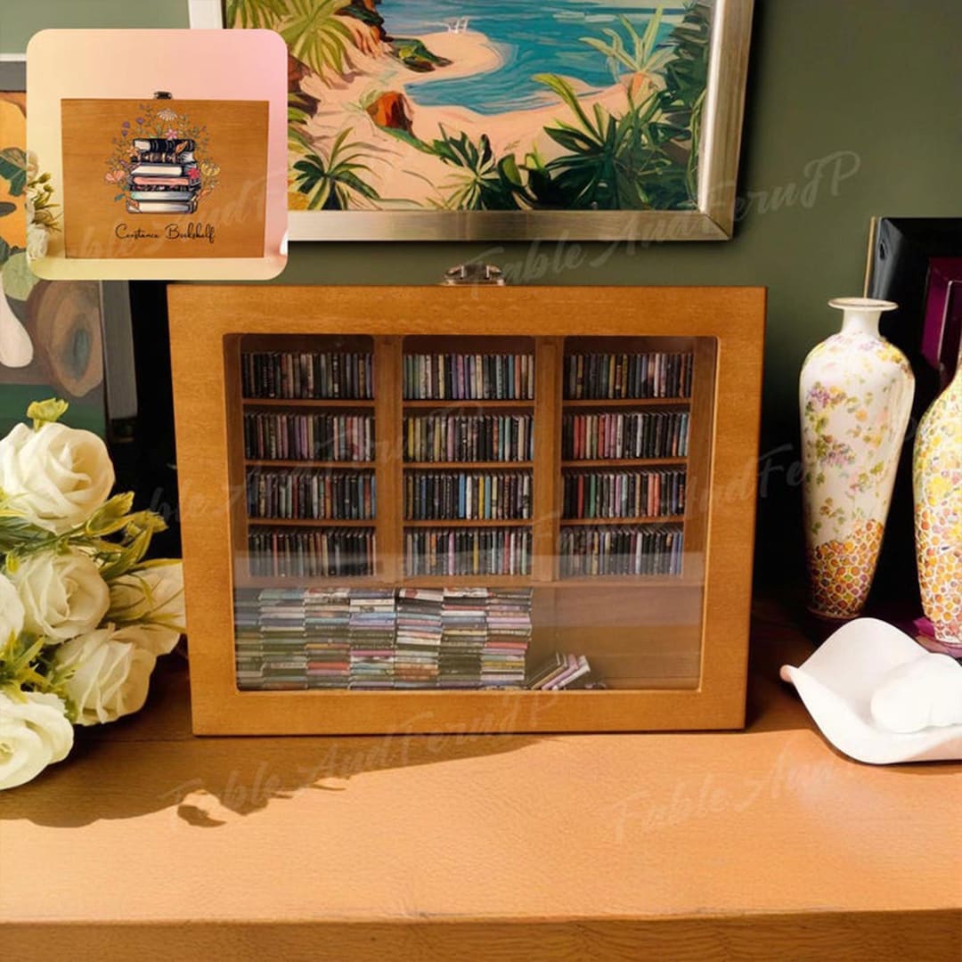 Custom Patterned Mini Bookcase, Anxiety Bookshelf Picks, Book Lover ...