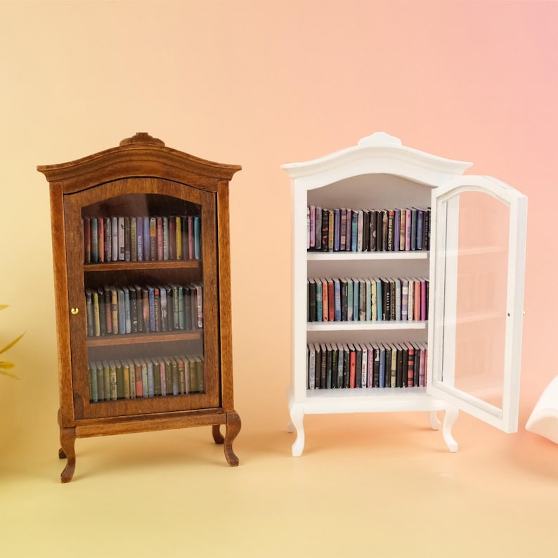 Personalized Anxiety Bookcase, Mini Bookcase, Miniature Bookcase ...