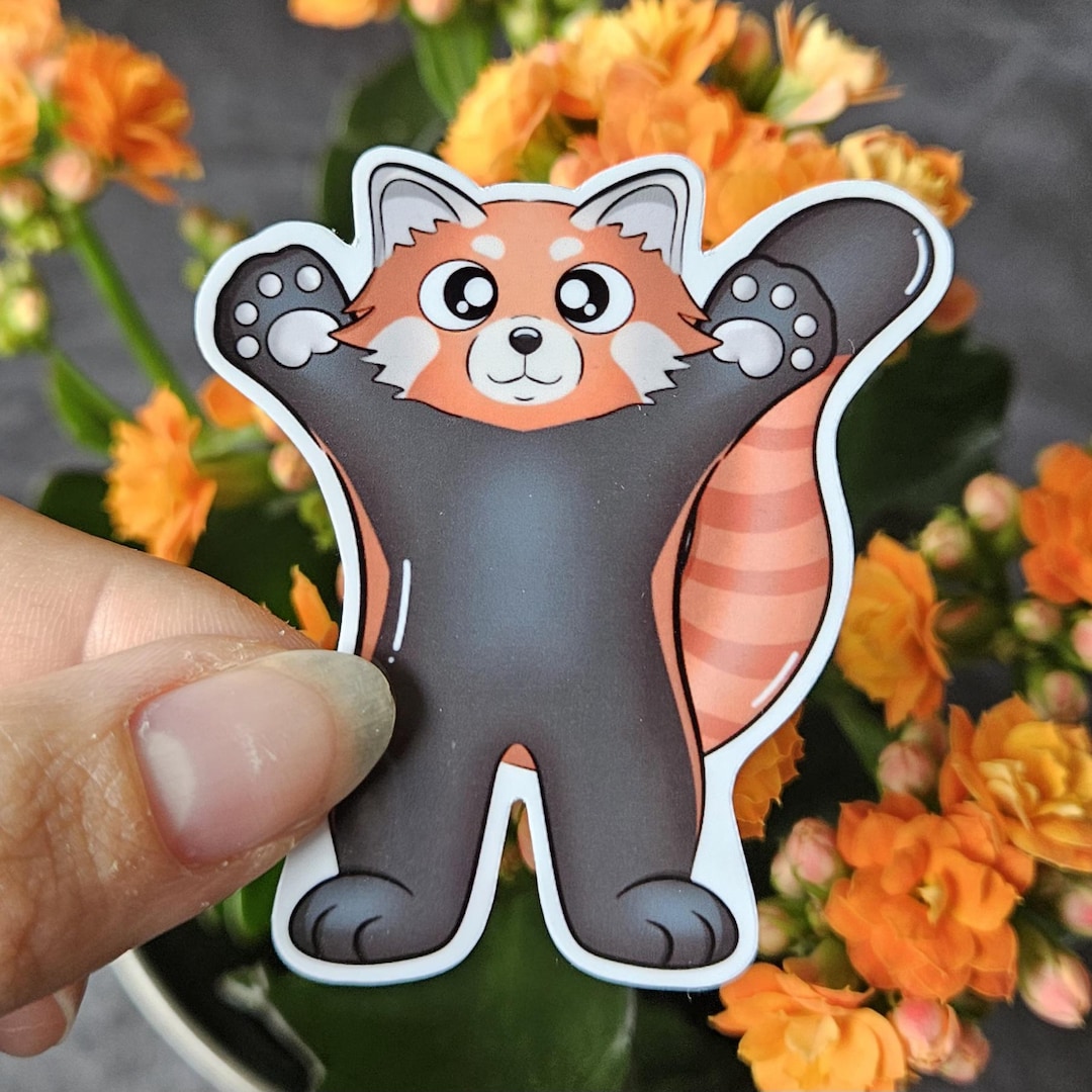 Red Panda Sticker, Decal - Etsy