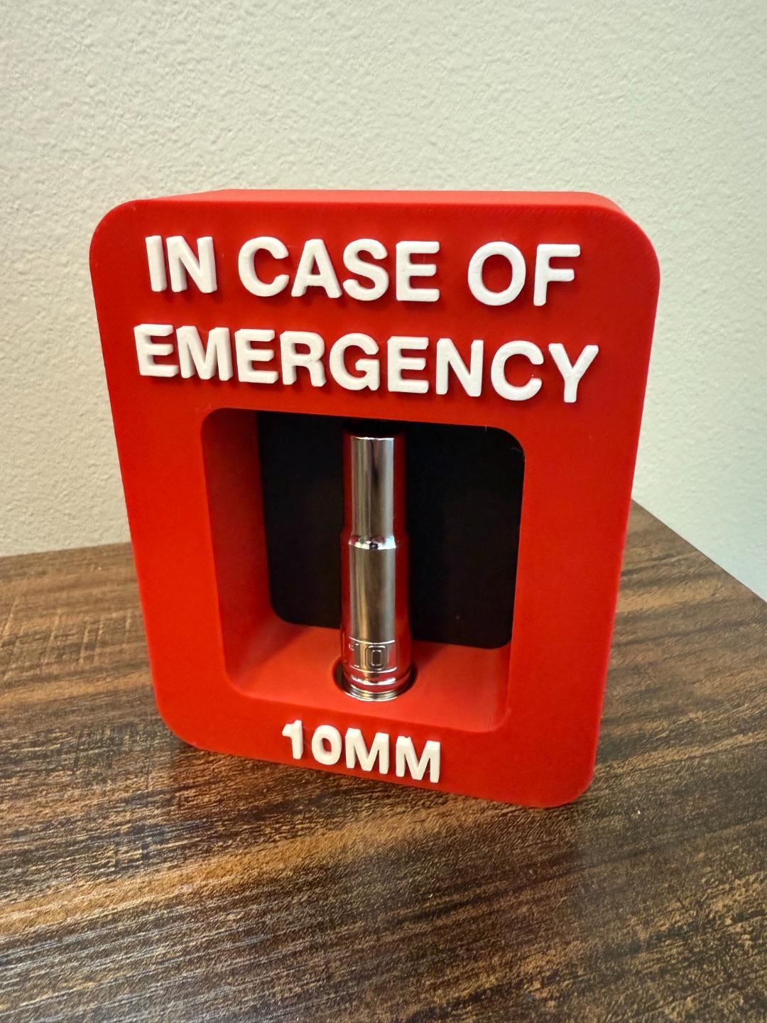 In Case of Emergency 10mm Socket Display - Etsy