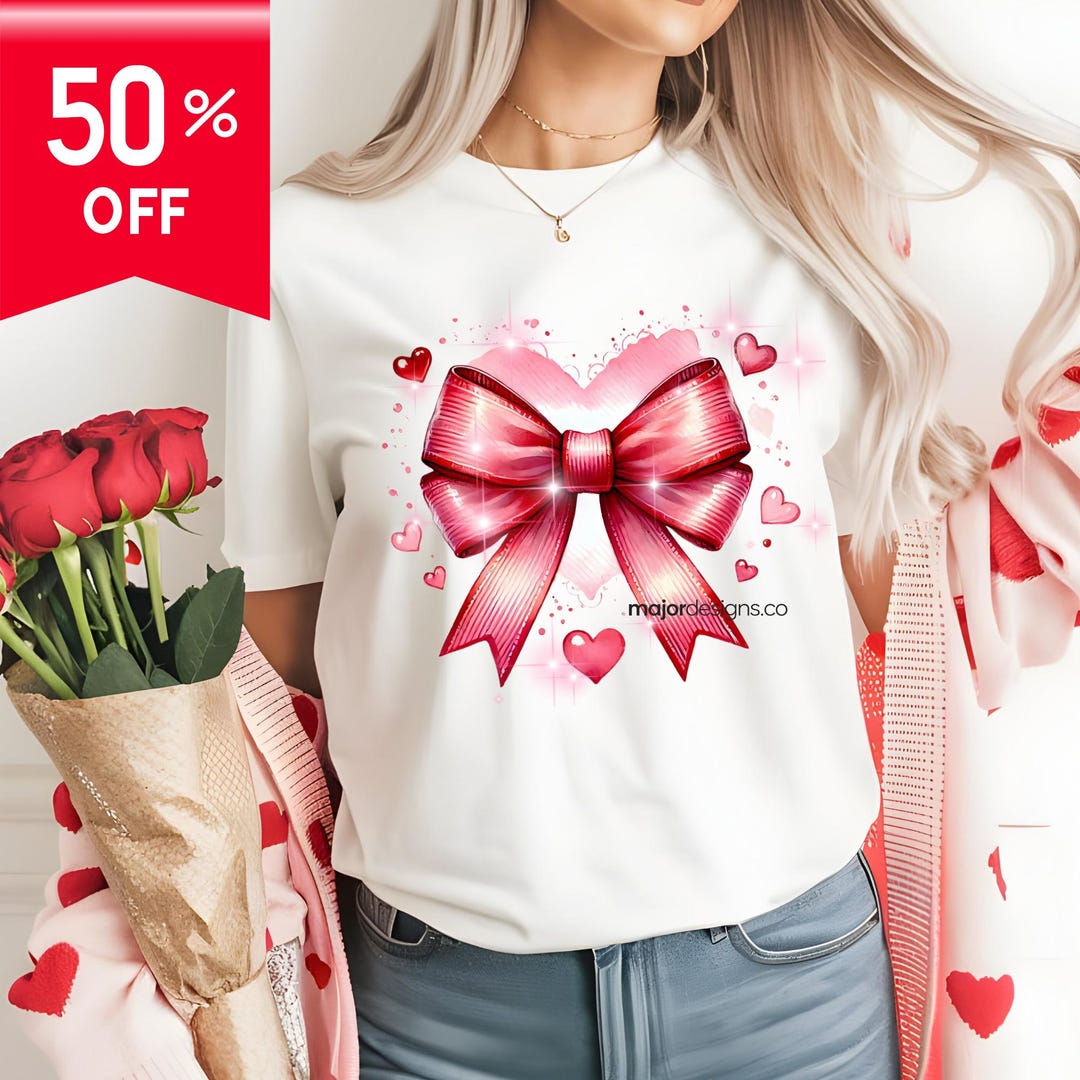 Coquette Bow Heart Pink Coquette Bow Valentine Bow Coquette Girl ...