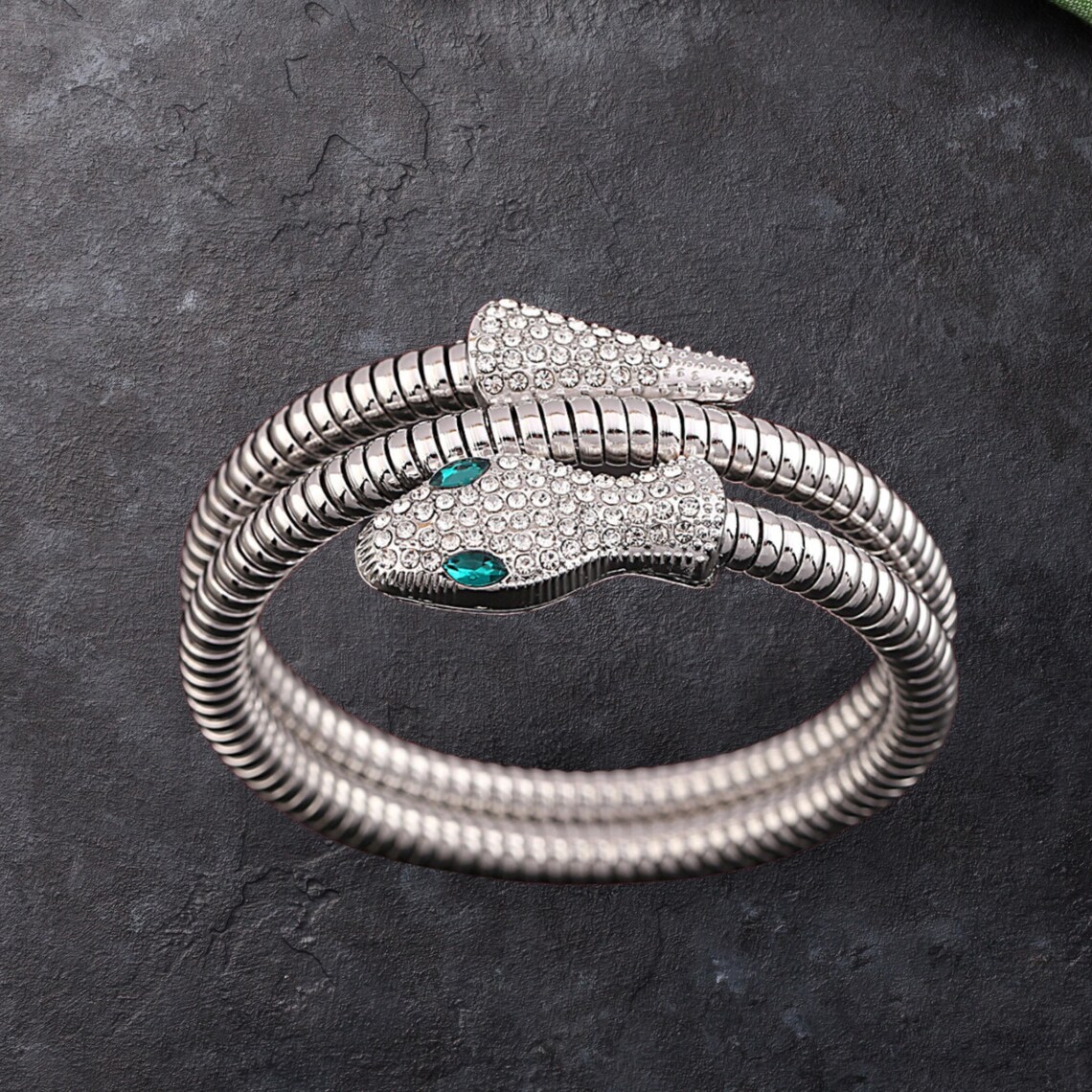 Snake Bracelet, Adjustable Bracelet, Snake Wrap Bracelet, Womens Snake ...