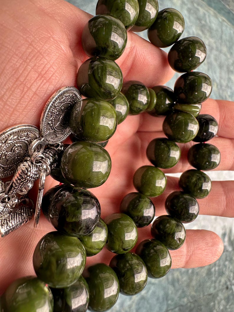 33 Amber Look Prayer Beads – Resin Tesbih With Silver Tassel, Handmade ...