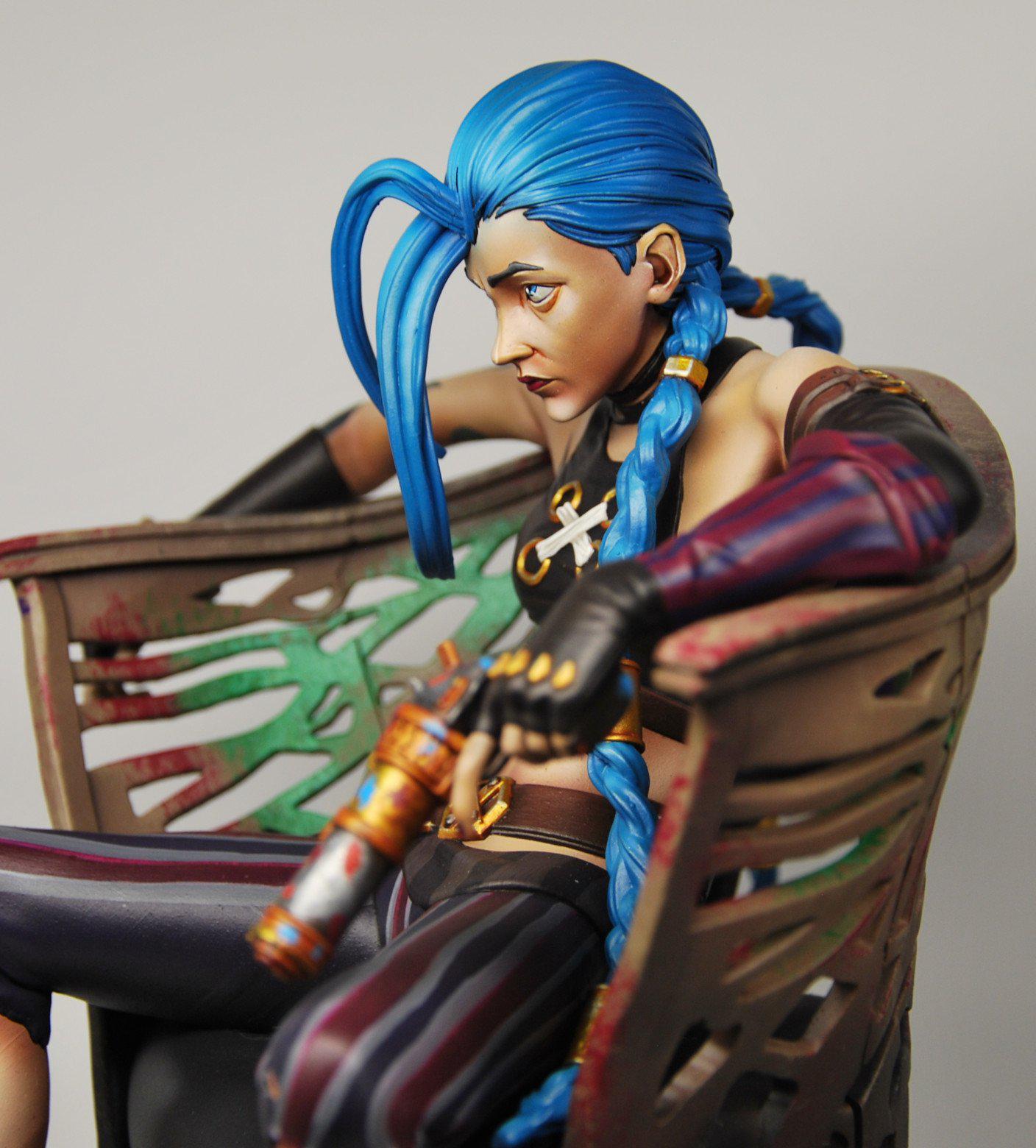 Jinx Model STL 3D Arcane League of Legends High Quality 3D Model File High Quality STL Model ...