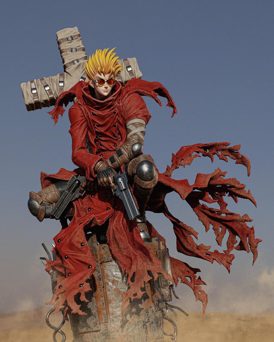 Vash the Stampede / Trigun / Gunslinger Warrior Fighter Western / 3D ...