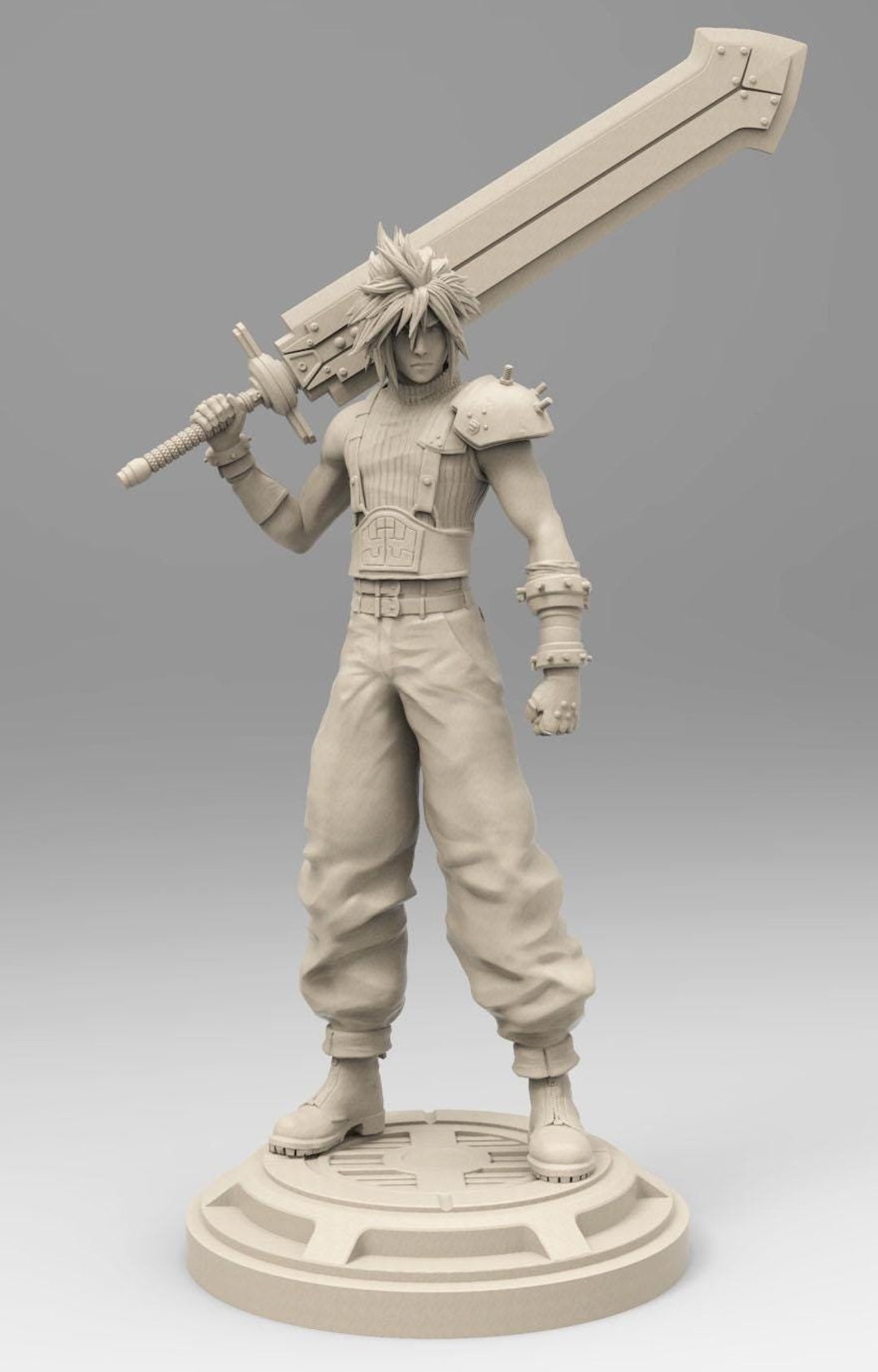 Cloud FF7 3D Model STL Files: Chibi & Action Poses (digital Download ...