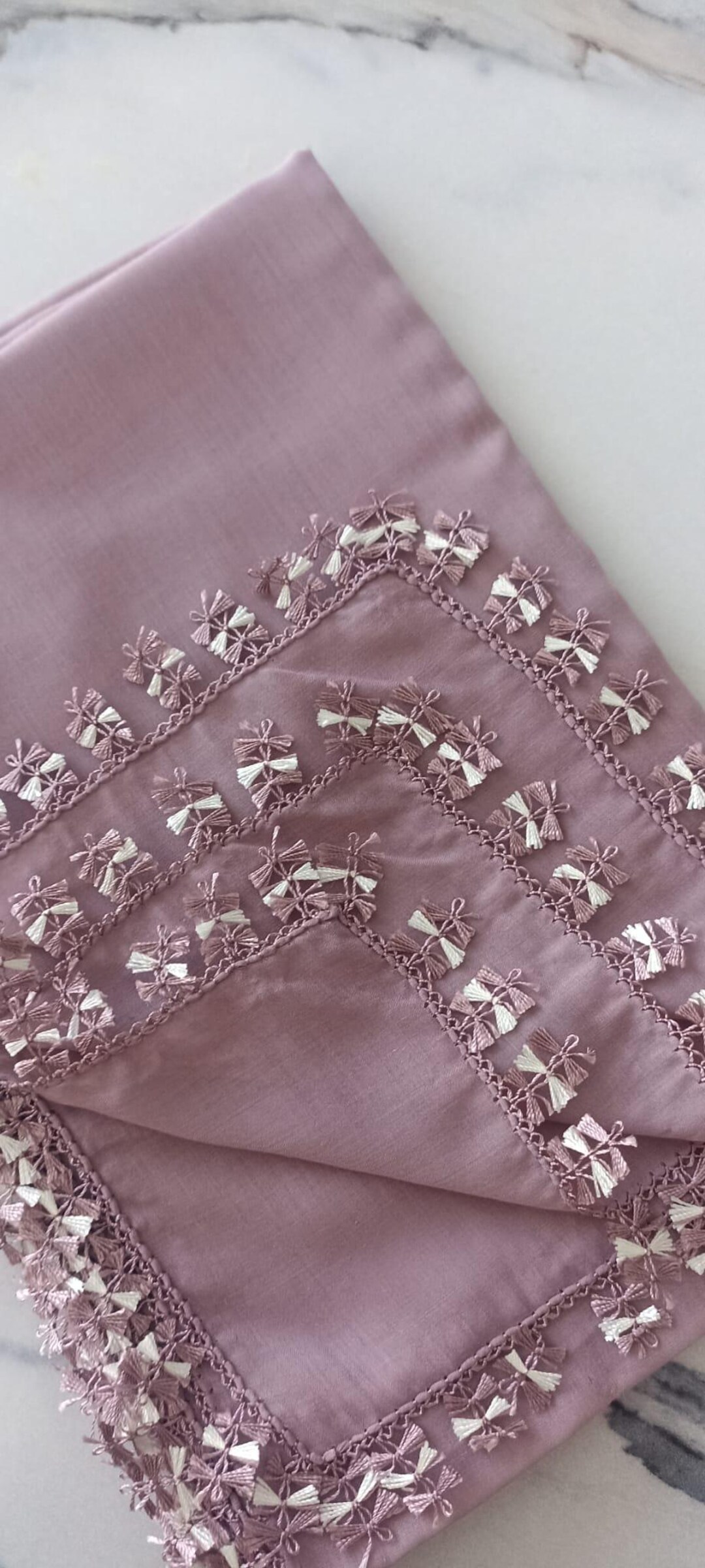 Needle Lace Turkish Cursive /handmade Head Cover /hijab Head Cover ...