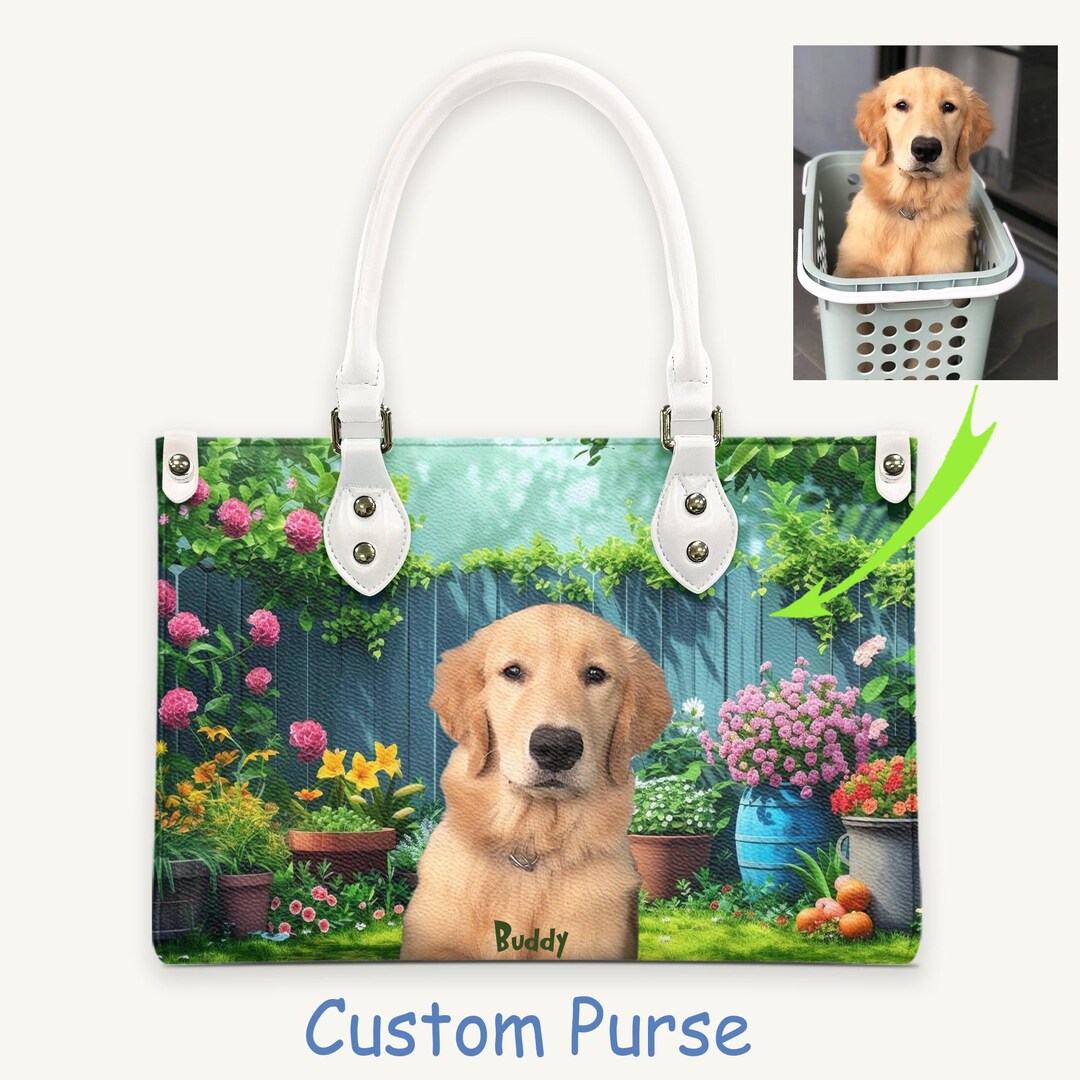 Custom Dog Purse - Personalized Pet Photo Handbag - Etsy