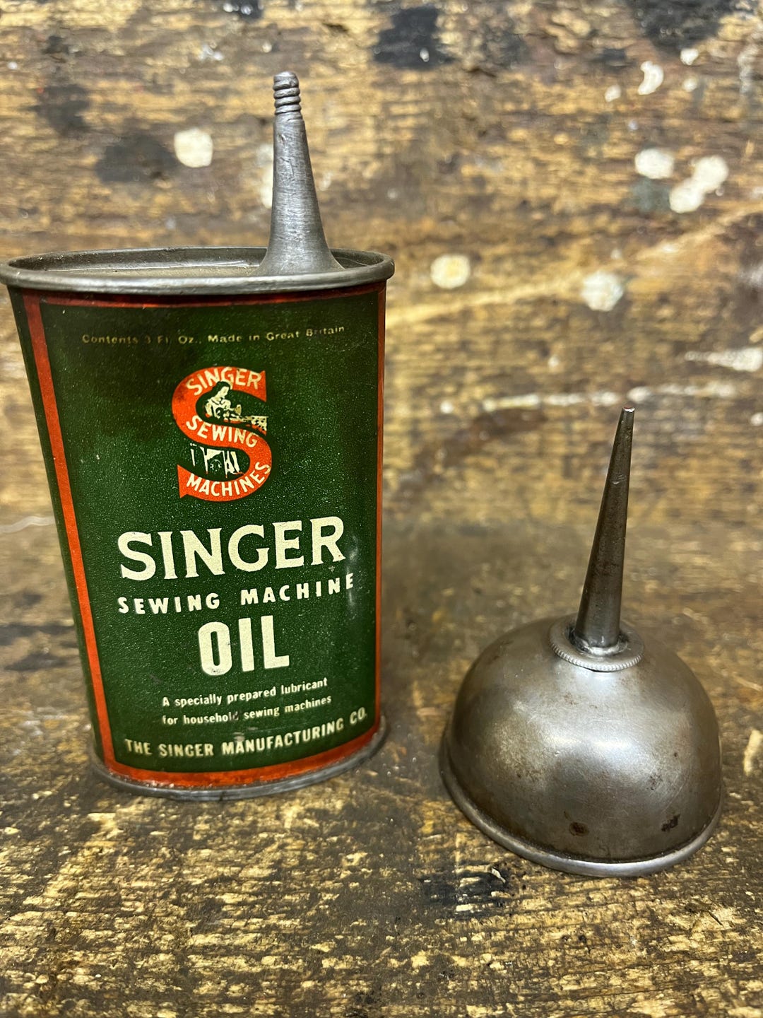 X1 Singer Sewing Machine Oil Can X1 Metal Oil Can - Etsy