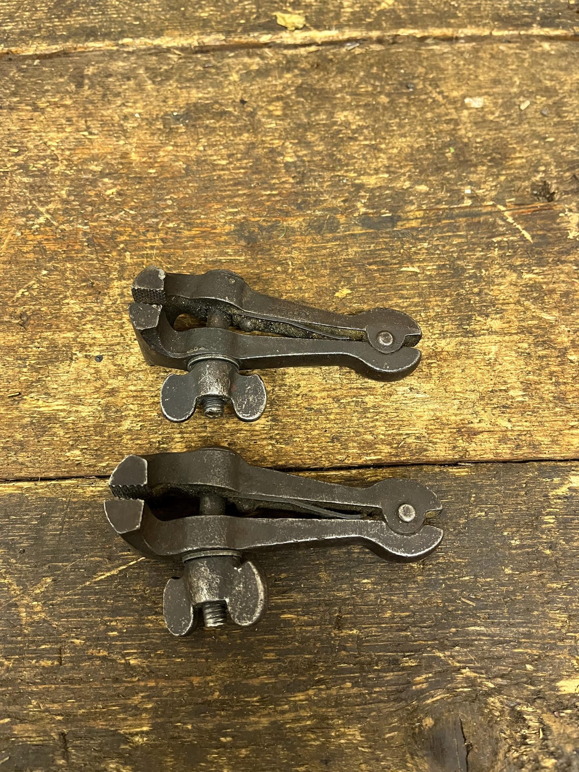 X2 Ww2/military Era Collectors Hand Vice/clamp Arrow Stamp 952 Shelley ...