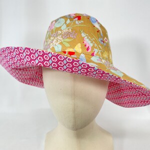 Reversible Back Bow Sun Hat Sewing Pattern PDF | Adjustable Ponytail ...