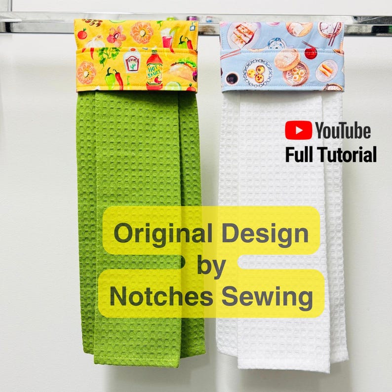 PDF- Modern Hanging Tea Towel Sewing Pattern - Perfect for Beginners and All Skill : Digital ...