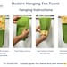 Modern Hanging Tea Towel Sewing Pattern: Beginner-friendly (PDF ...
