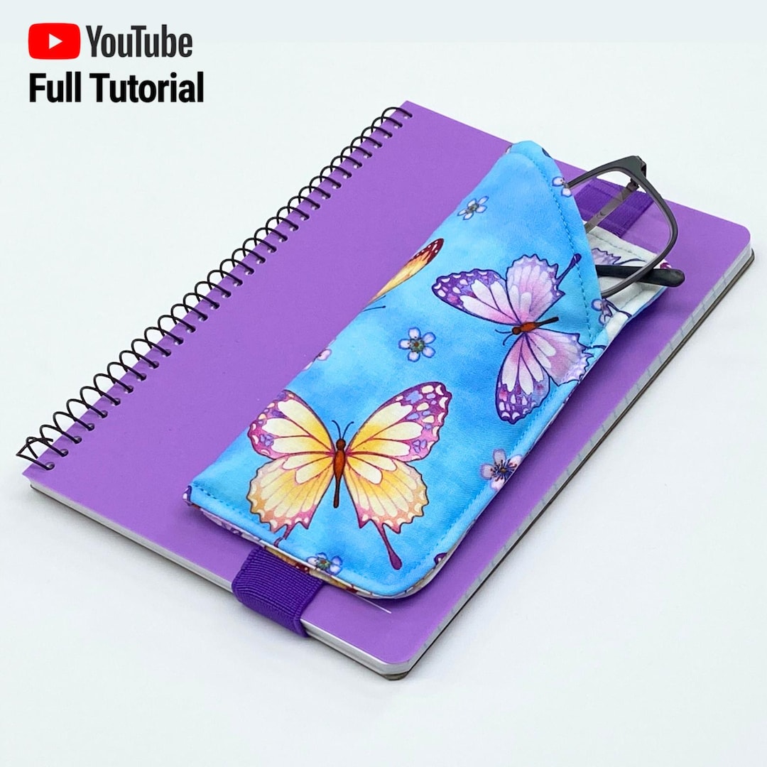 Bookmark Eyeglasses Case Sewing Pattern With Elastic Strap (digital ...