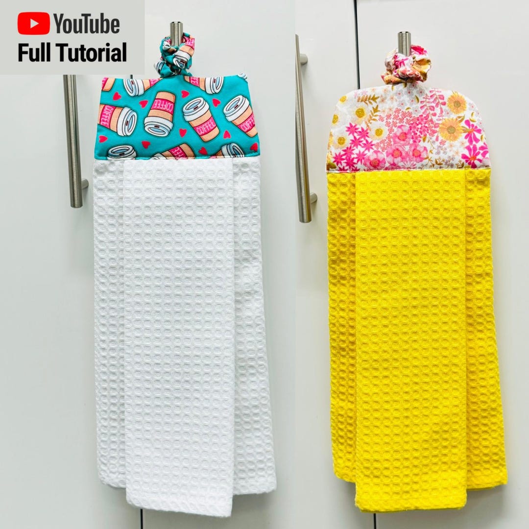 Looped Hanging Tea Towel Sewing Pattern: Beginner-friendly (PDF ...