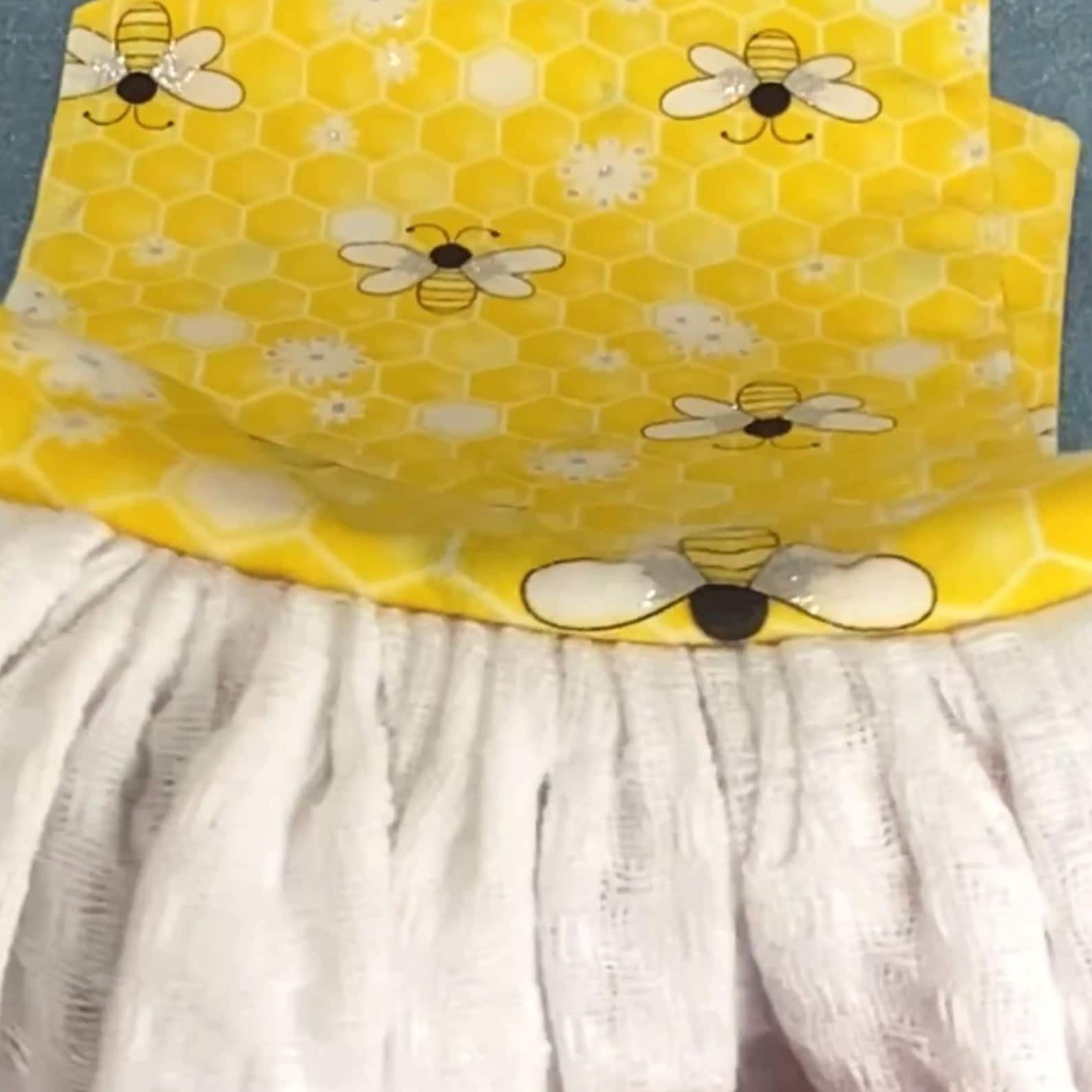 PDF- Pretty Hanging Tea Towel With Ties Sewing Pattern : Digital ...