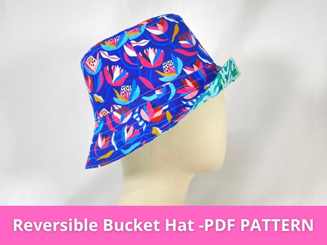 Reversible Bucket Hat Sewing Pattern : Digital Download - Etsy