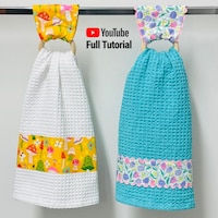 Modern Hanging Tea Towel Sewing Pattern: Beginner-friendly DIY (digital ...