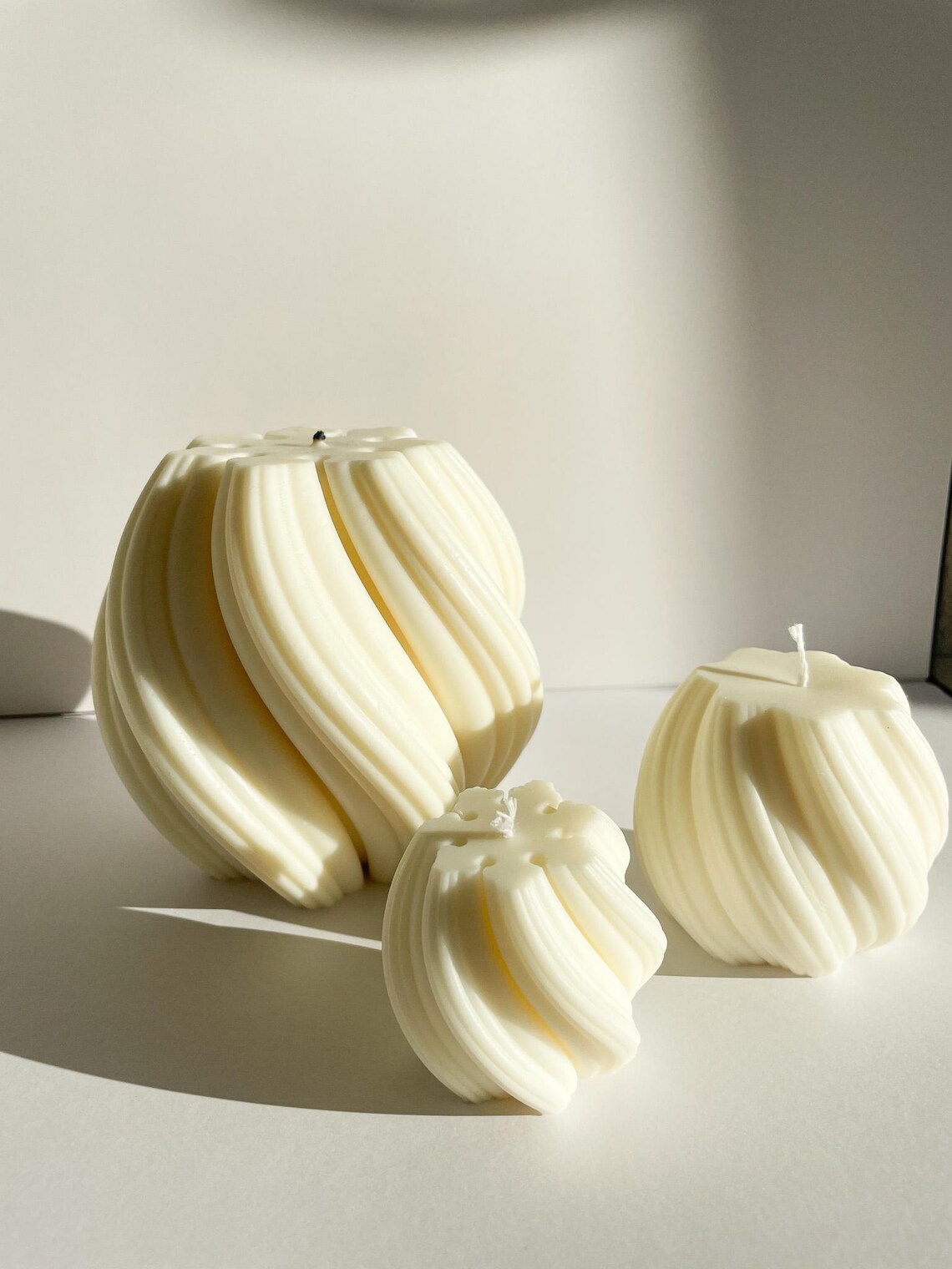 Decorative Candle, Swirl Candle, Rope Candle, Round Swirl Candle, 3D ...