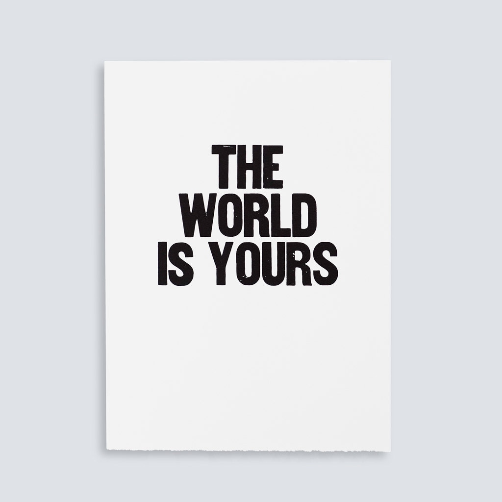 The World is Yours Poster - Etsy