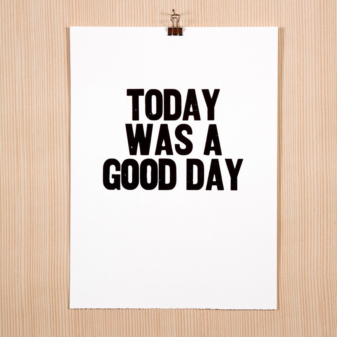 Today Was a Good Day Poster - Etsy