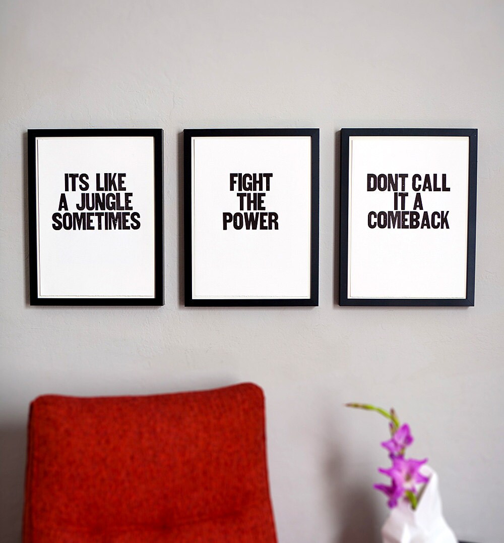 It's Like a Jungle Sometimes Poster - Etsy
