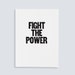 Fight the Power Poster - Etsy