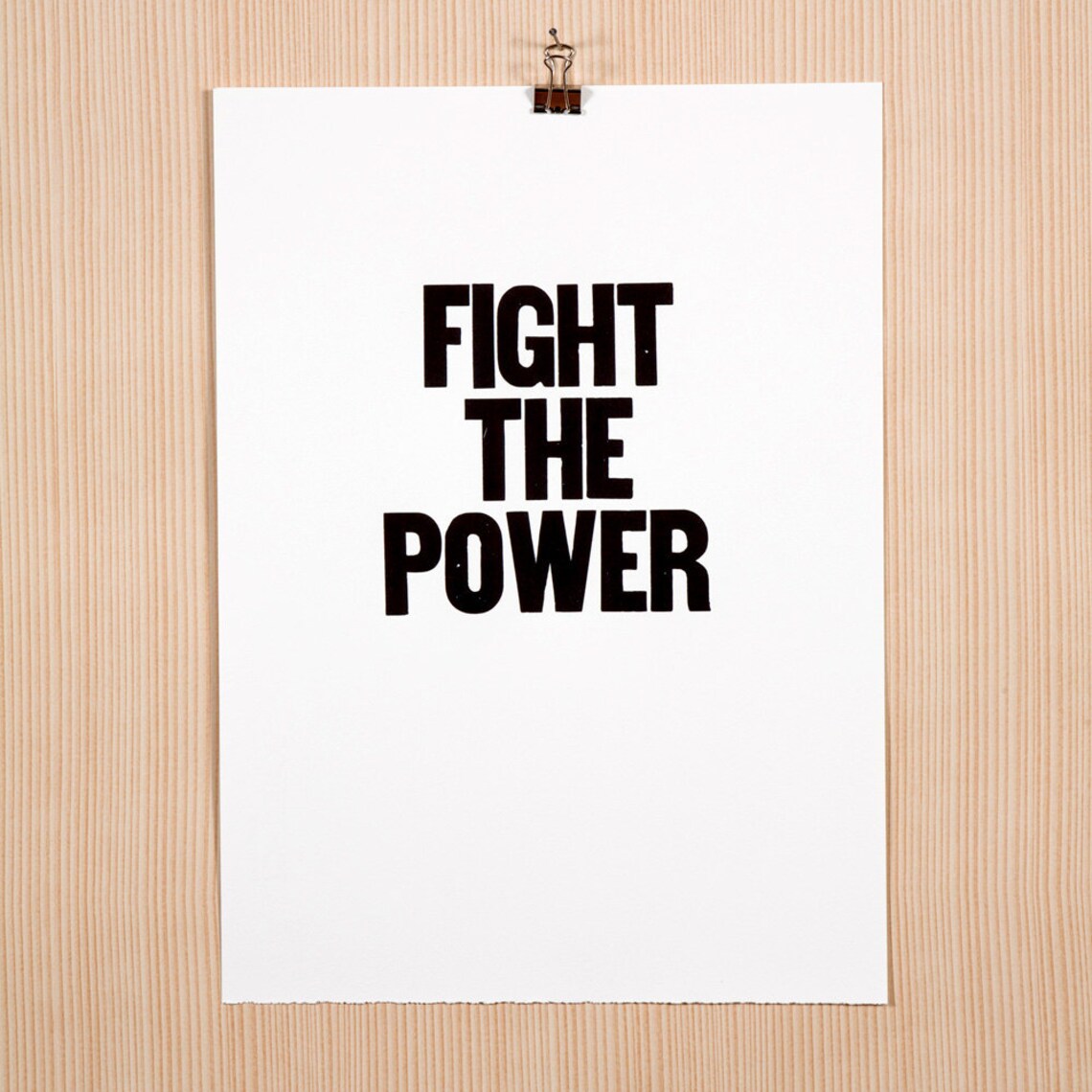 Fight the Power Poster - Etsy