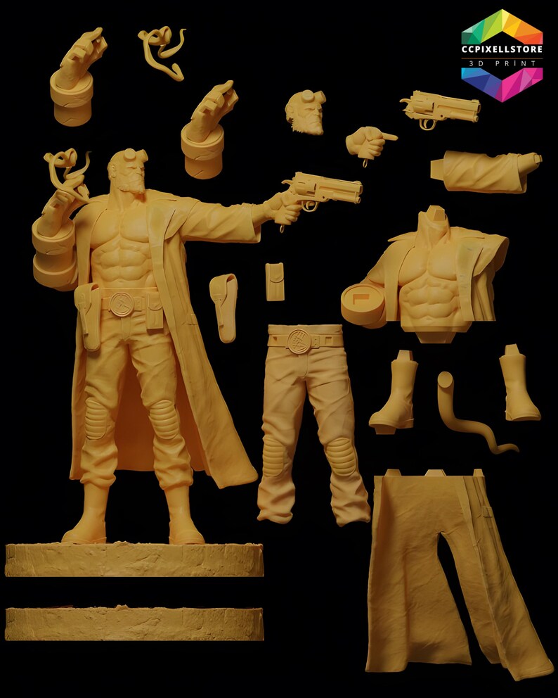 Hellboy 3D STL Digital Model High-quality 3D Printer File - Etsy