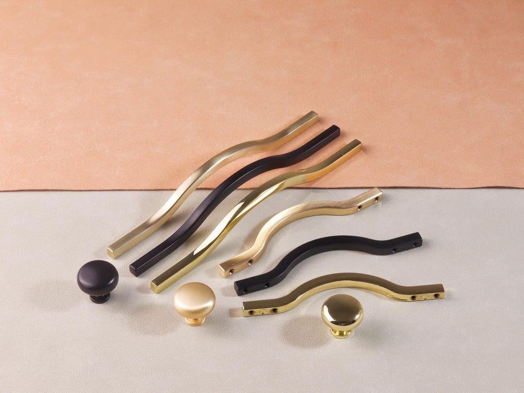 Simple Wave Dresser Drawer Cabinet Handle Pull Knob Wardrobe Furniture ...