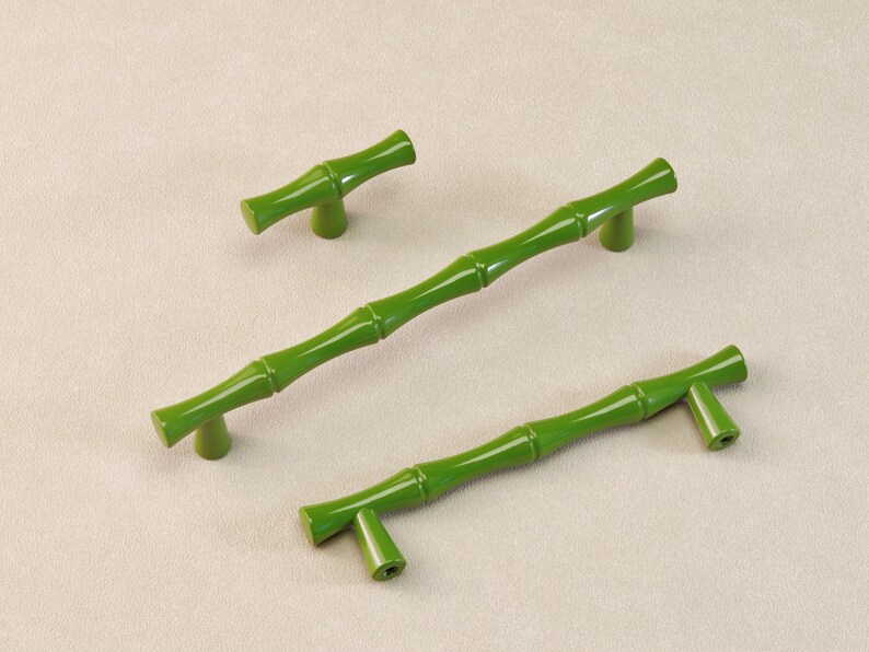 Simple Bamboo Style Handles Dresser Drawer Knobs Cupboard Handle ...
