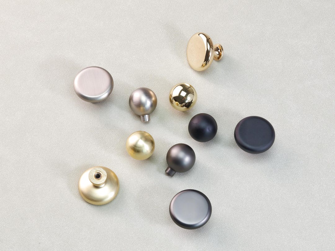 Simple Style Knobs Ball Knob Dresser Drawer Knobs Cupboard Handles Gold ...