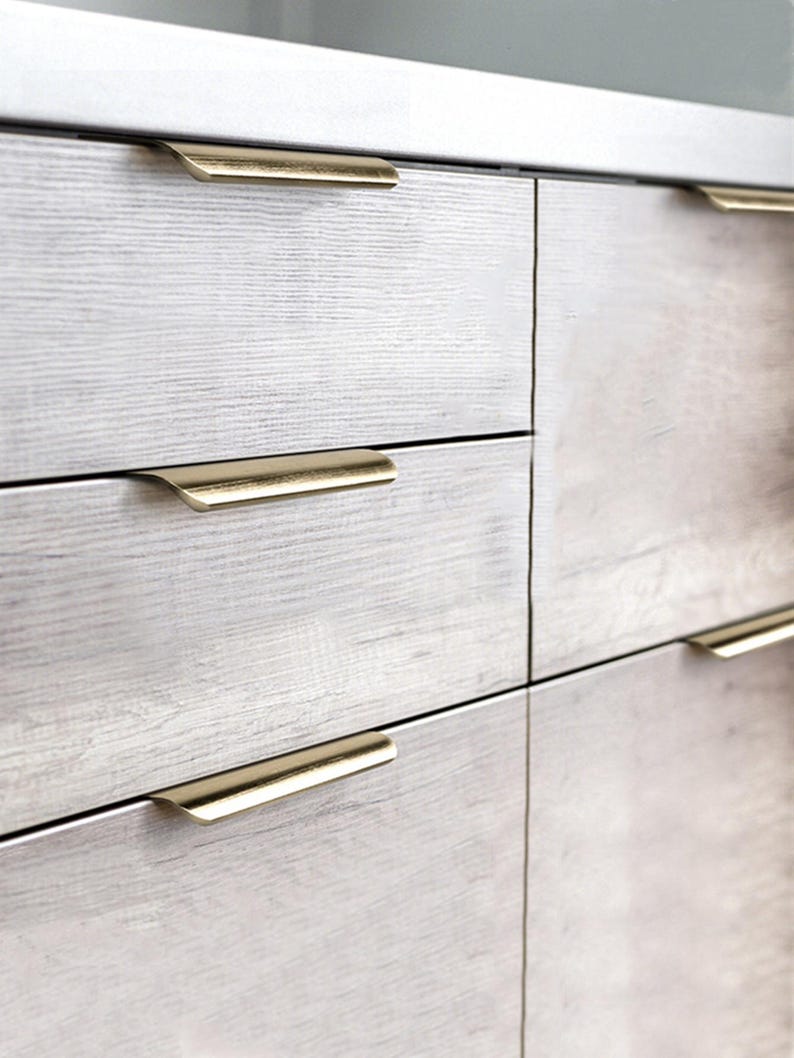 Modern Hidden Handles Dresser Drawer Cabinet Pull Knob Wardrobe ...