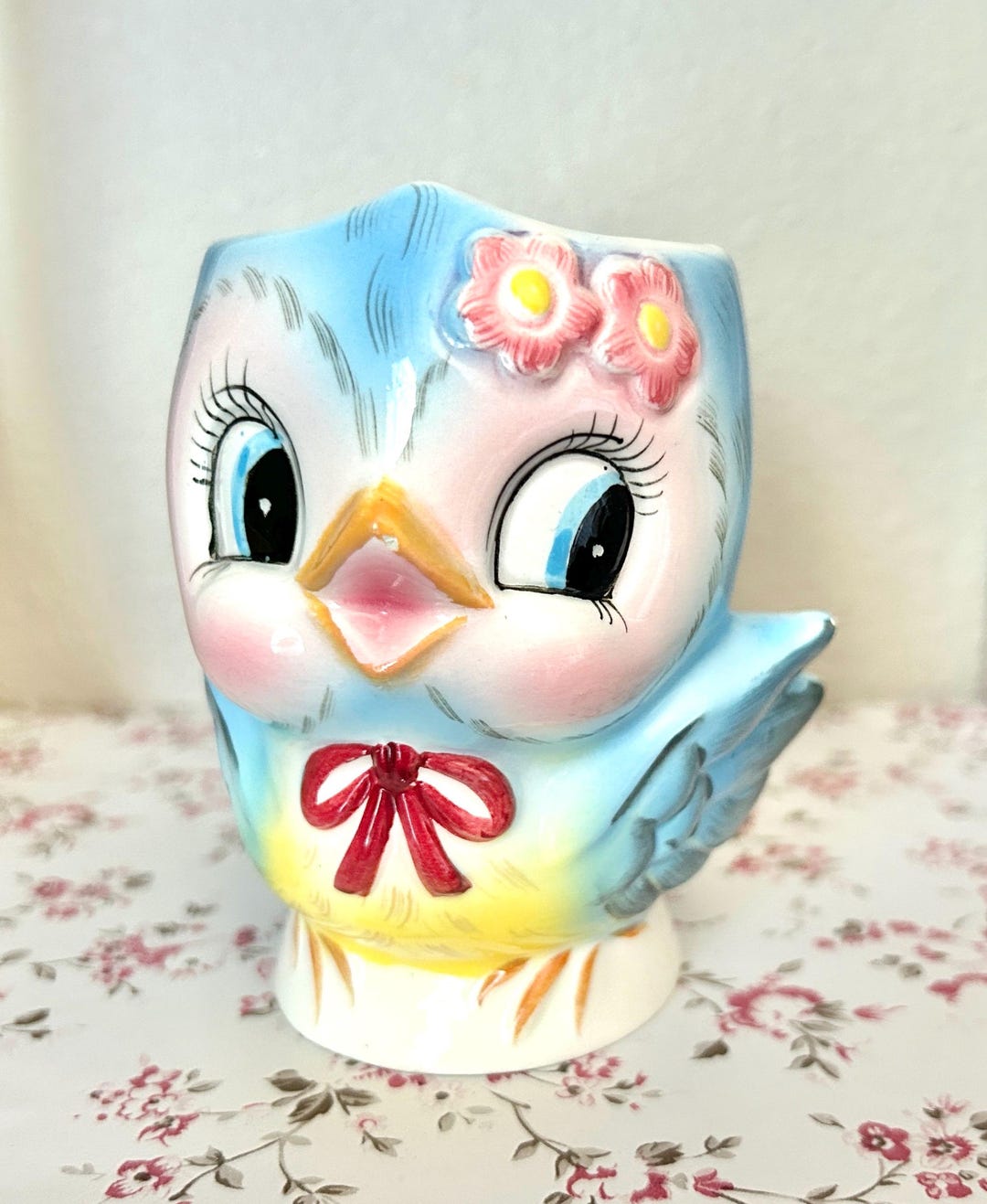 Vintage Lefton Japan Ceramic Bluebird Cup Mug With Handle 284 - Etsy