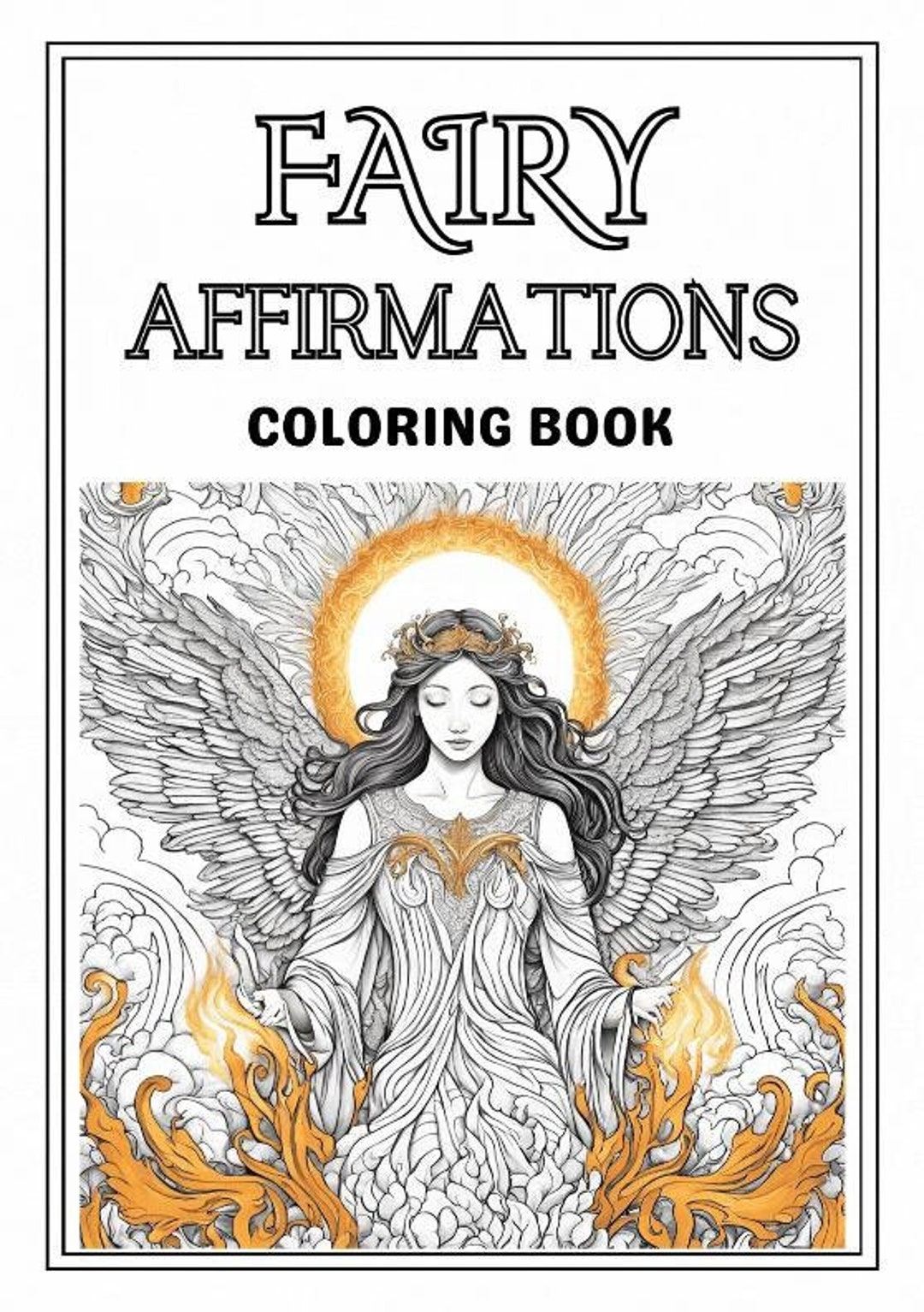Fairy Affirmation Coloring Book Series I . Printable Magical Coloring ...